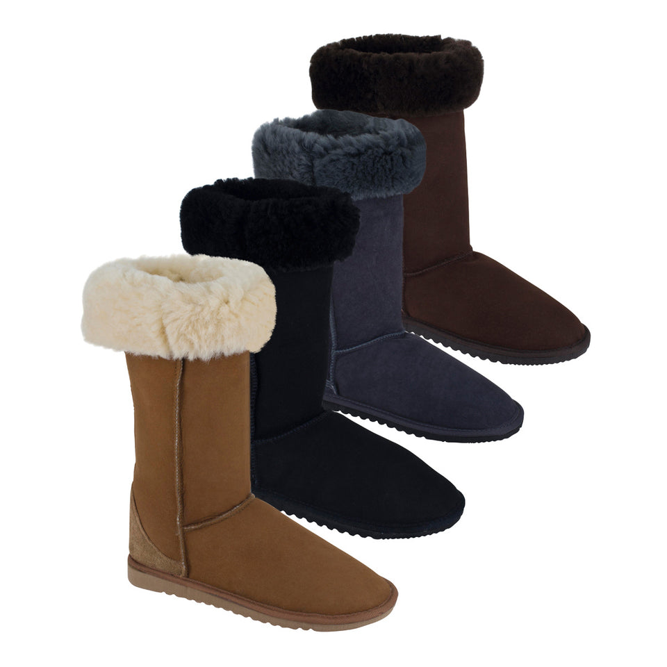 Tall Sheepskin Boots: Full Calf Classic EVA – Kiwi Sheepskins